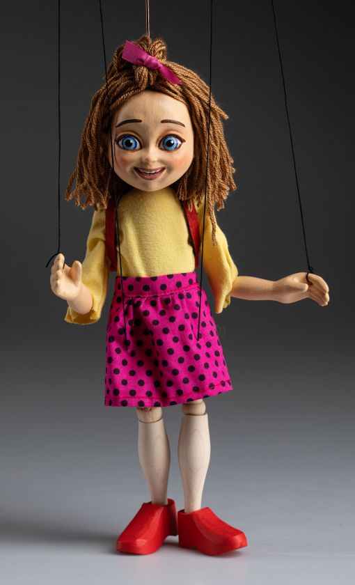 Schoolgirl - Lovely Handmade Marionette Puppet | Marionettes.cz