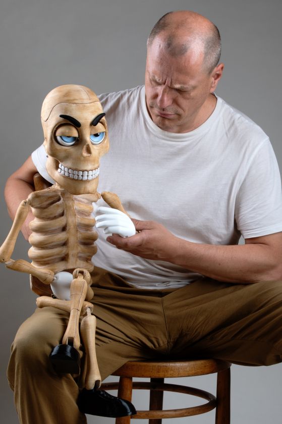 skeleton hand puppet
