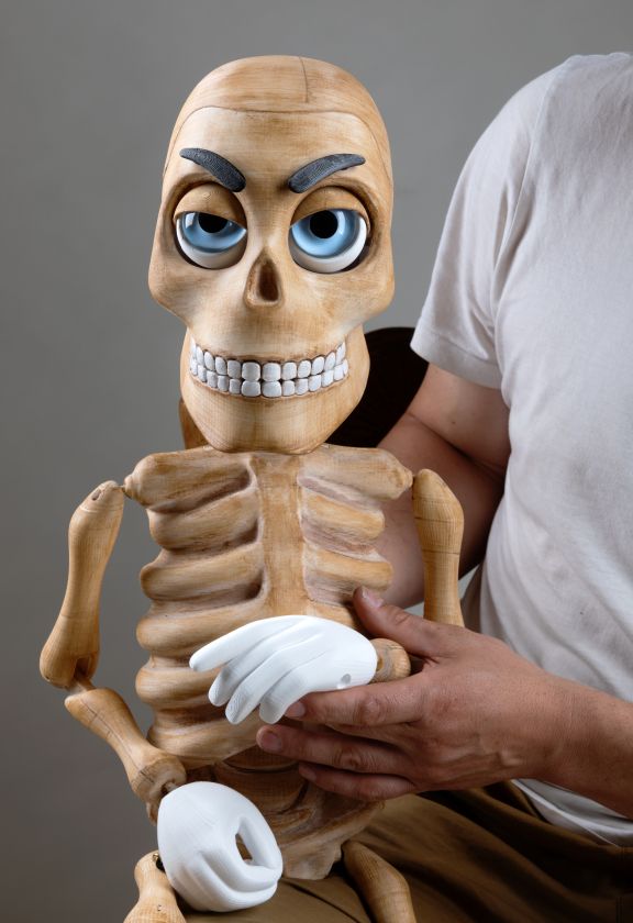 Donnie - The ultimate ventriloguist puppet skeleton | Marionettes.cz
