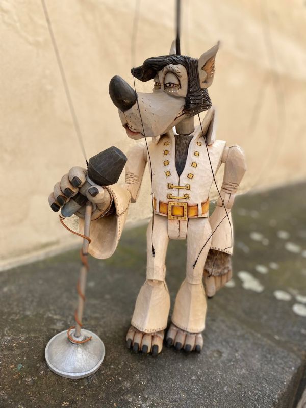 Wolf marionette for Ulysses | Marionettes.cz