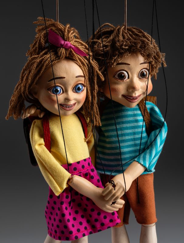 Schoolgirl - Lovely Handmade Marionette Puppet | Marionettes.cz